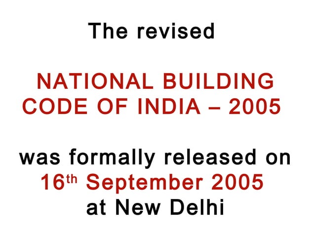 National building codes 2005 history overview | PPS