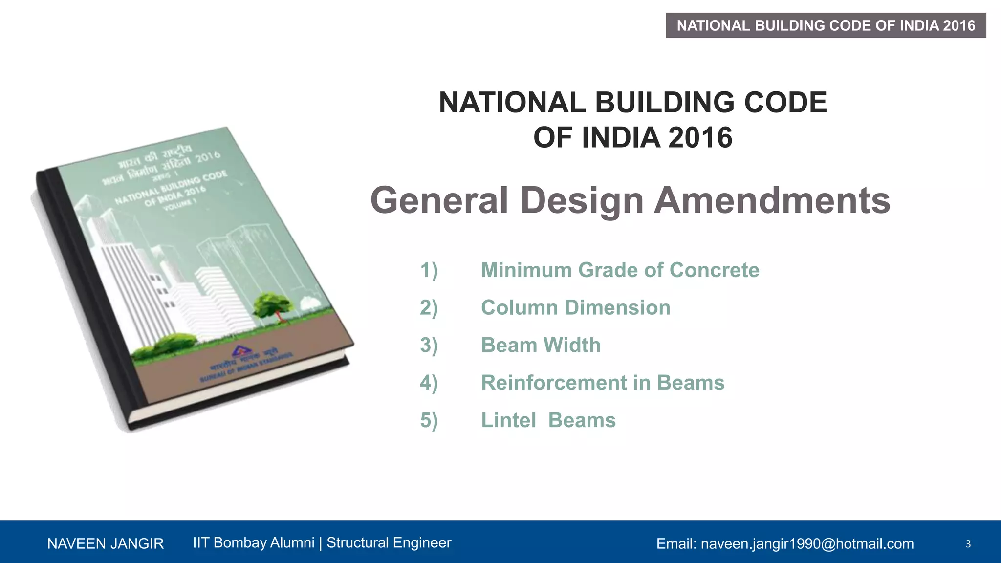 National Building Code of India (NBC) 2016 | PPTX