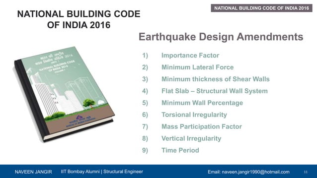 National Building Code of India (NBC) 2016 | PPTX