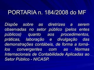 NBCASP-II_CONCIN normas brasileira de contabilidade aplicadas ao ssetor ...