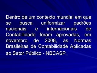 NBCASP-II_CONCIN normas brasileira de contabilidade aplicadas ao ssetor ...