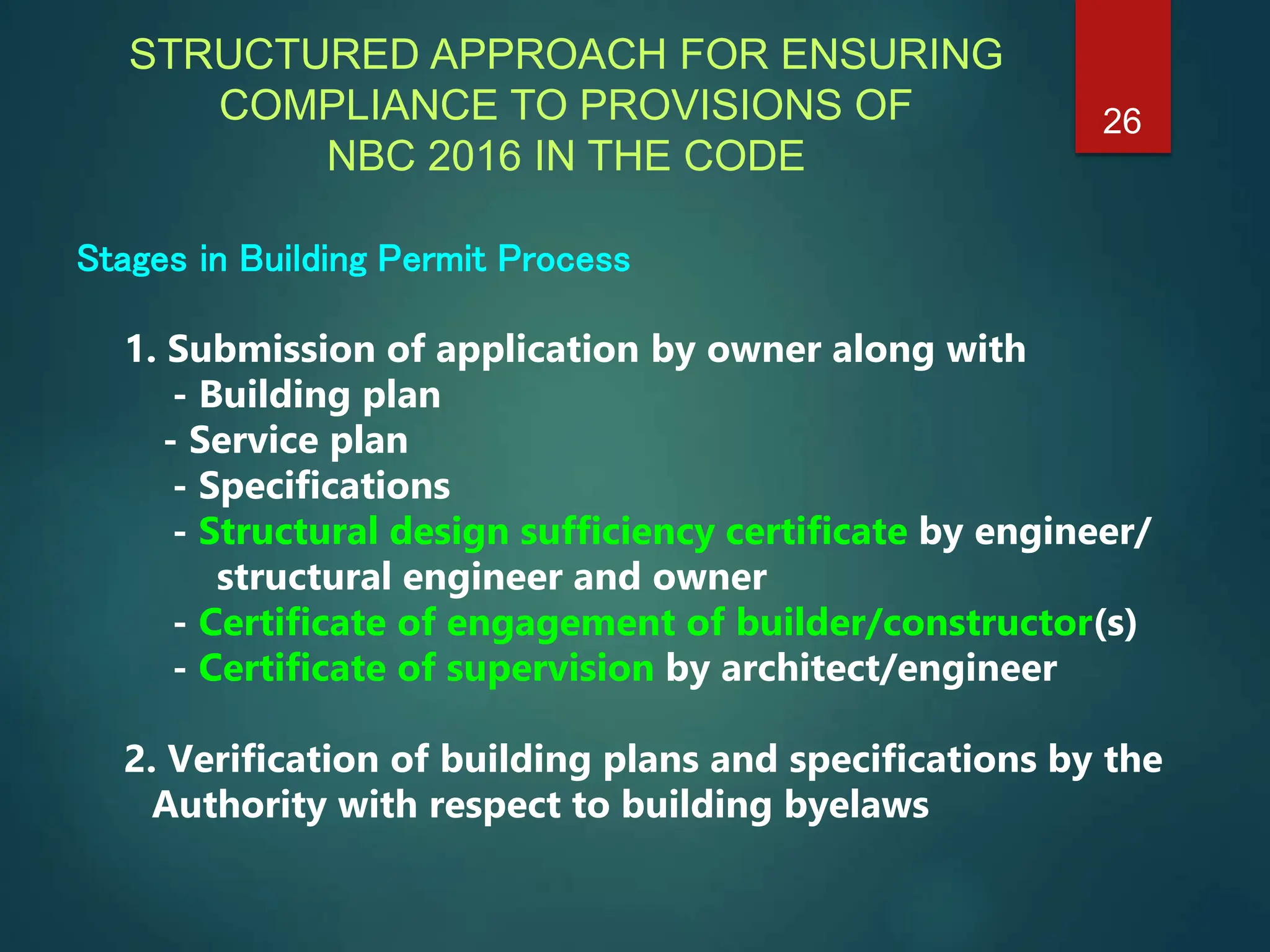 Summary of NBC 2016 | PPT