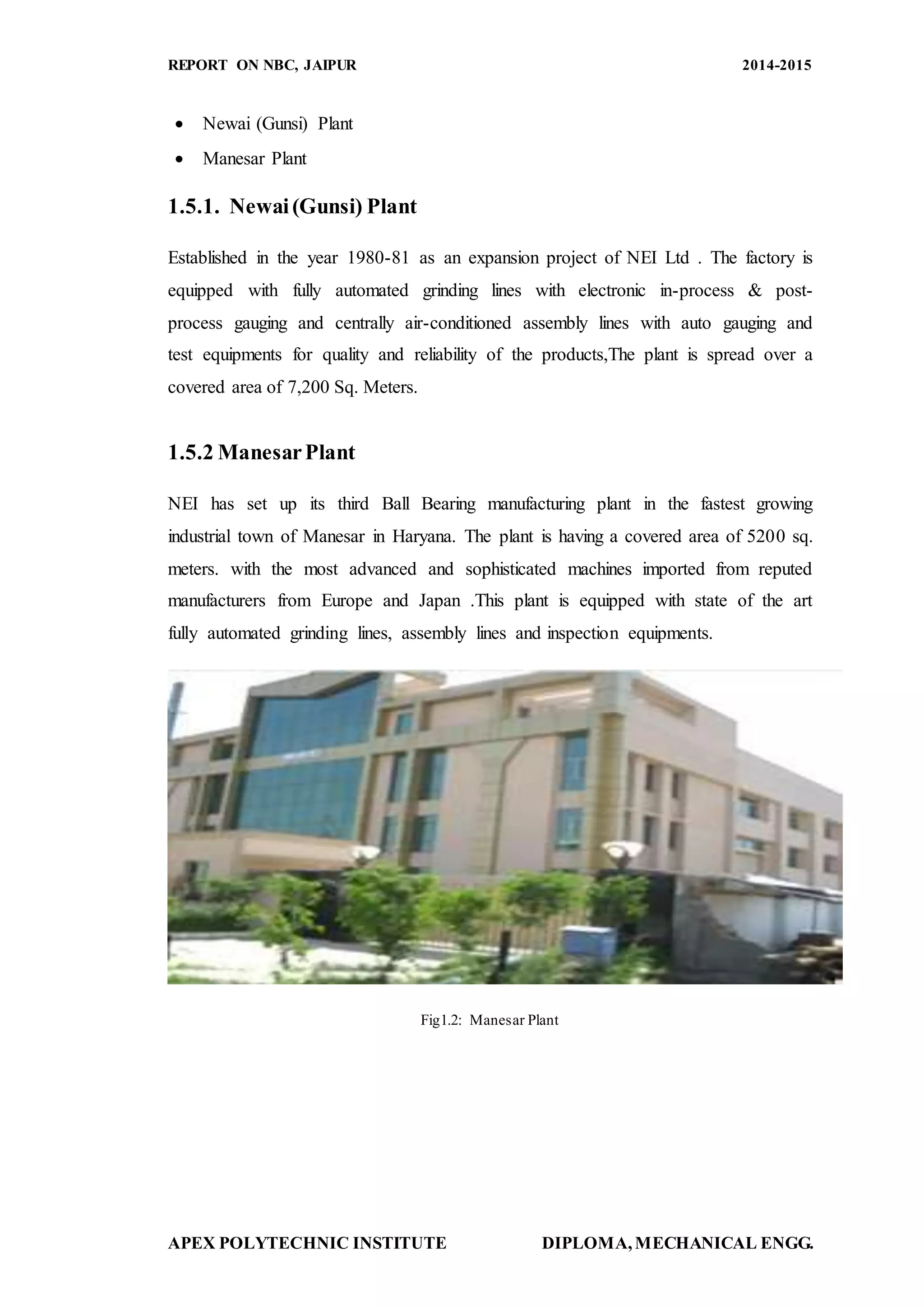 Nbc training report on railway bearing(spherical bearing) | DOCX ...