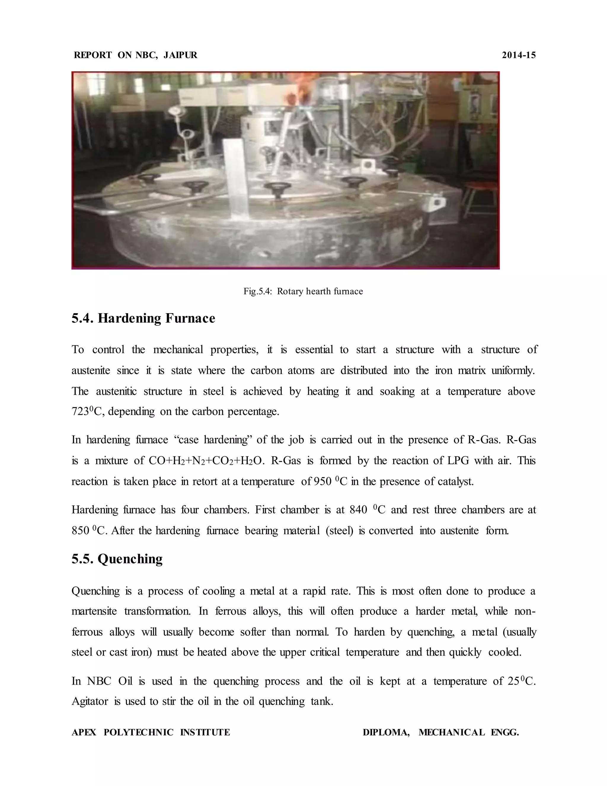 Nbc training report on railway bearing(spherical bearing) | DOCX ...