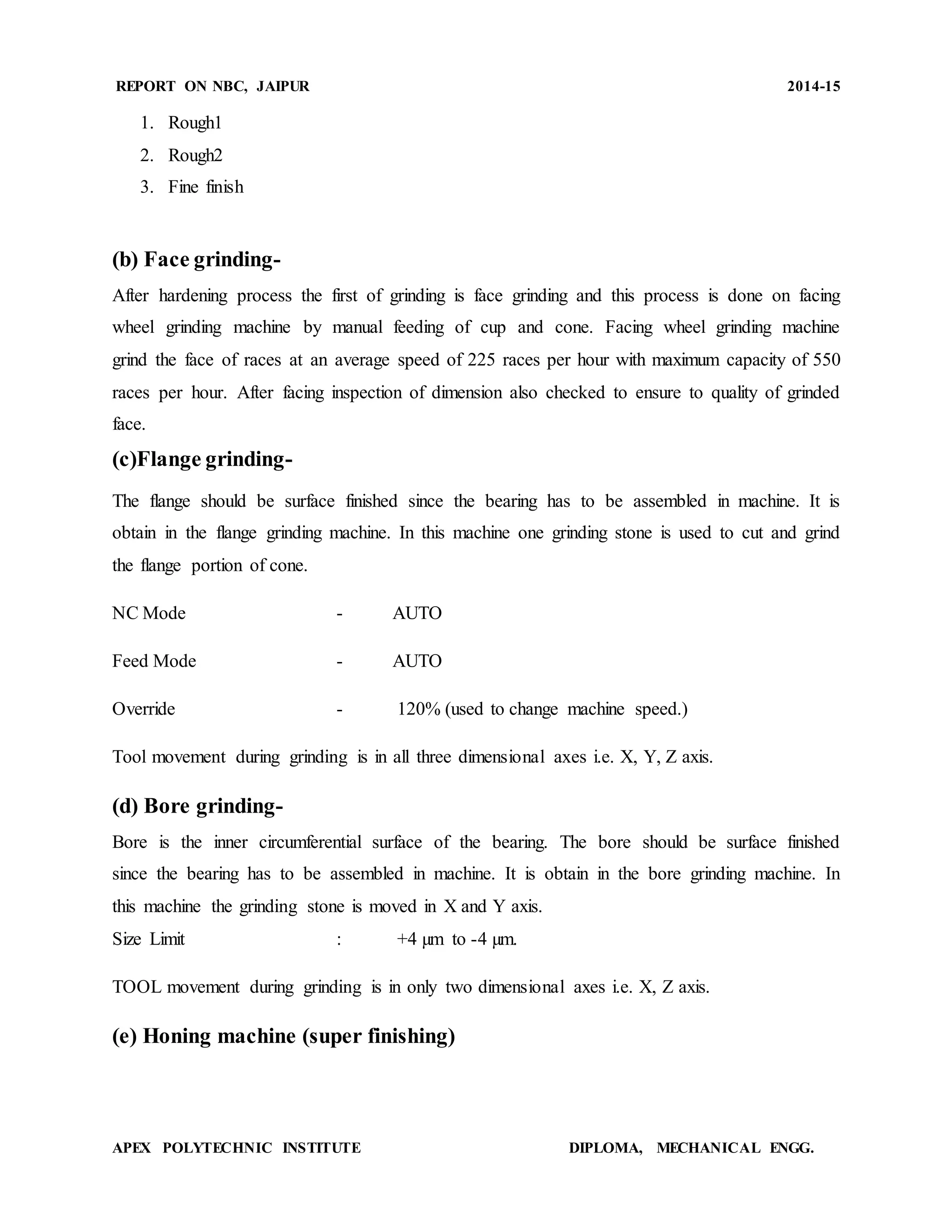Nbc training report on railway bearing(spherical bearing) | DOCX ...