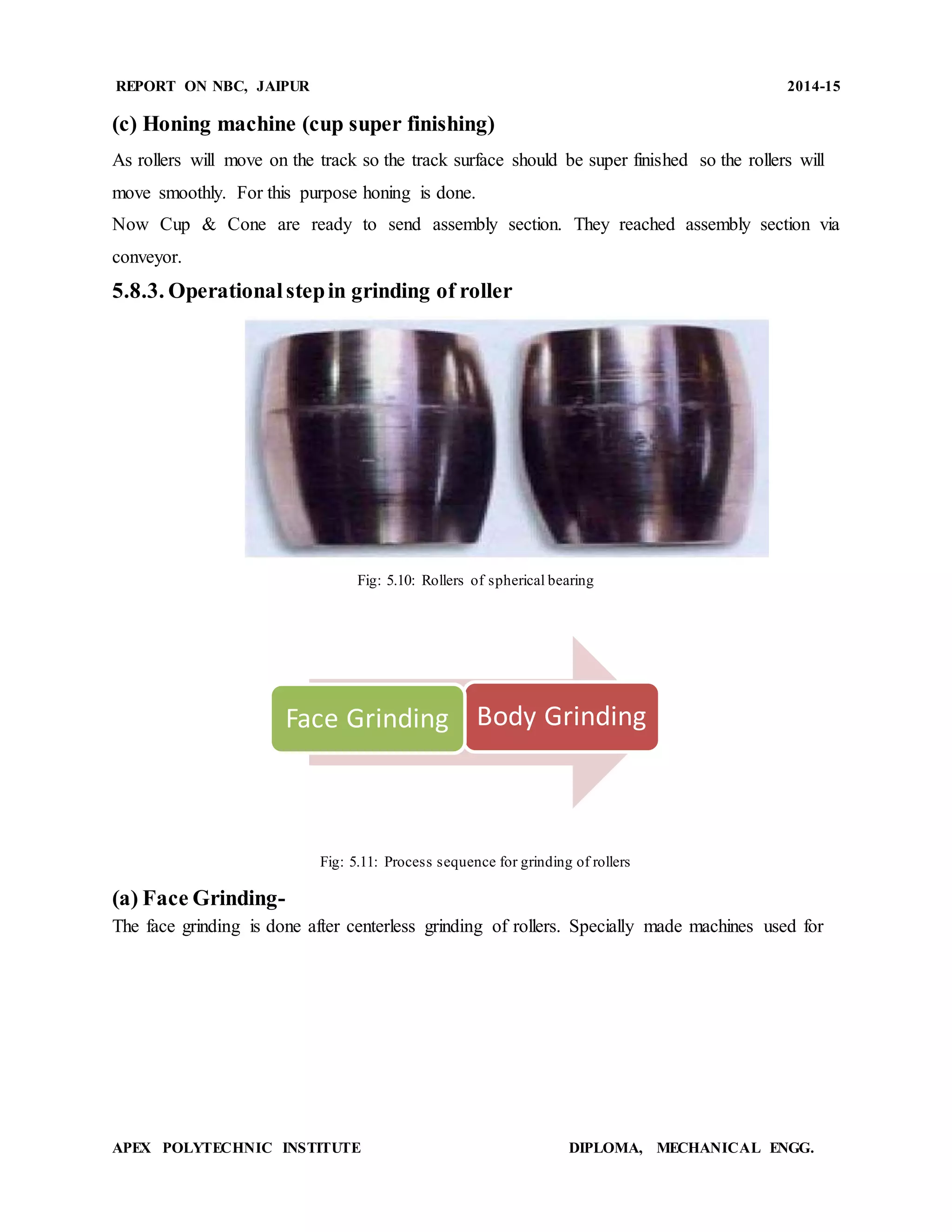 Nbc training report on railway bearing(spherical bearing) | DOCX ...