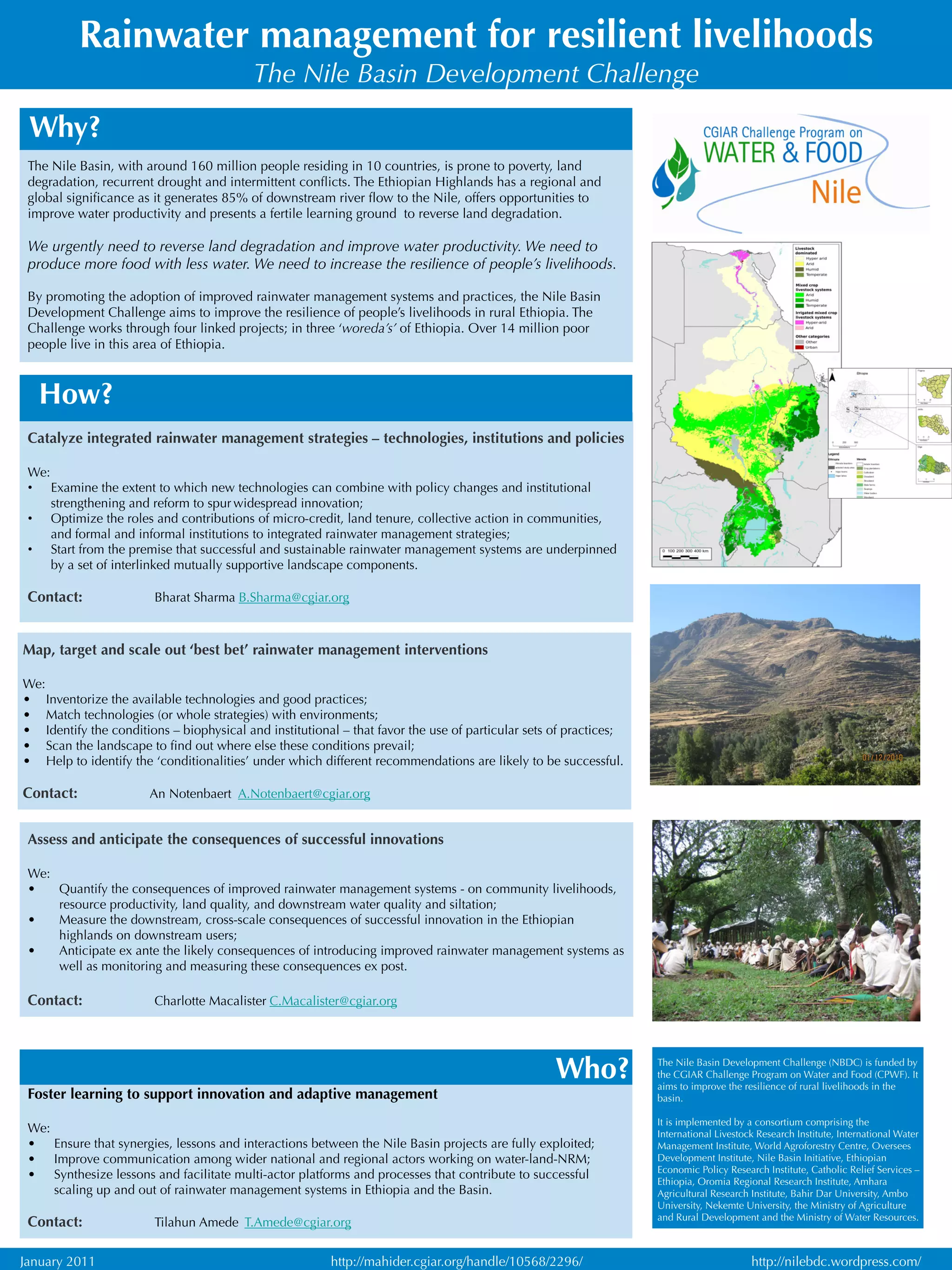 Rainwater management for resilient livelihoods: The Nile Basin ...