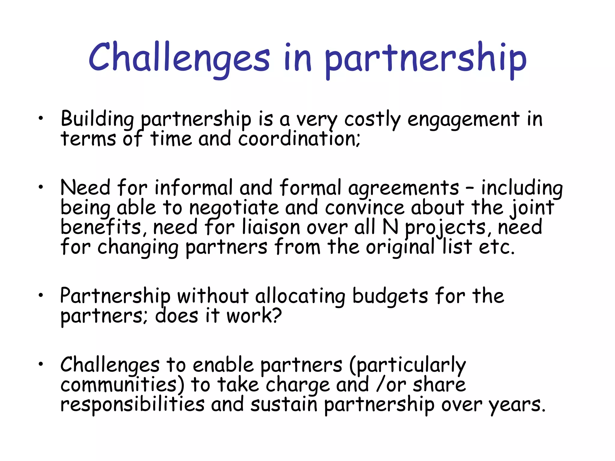 Partnership evolution in the NBDC | PPTX