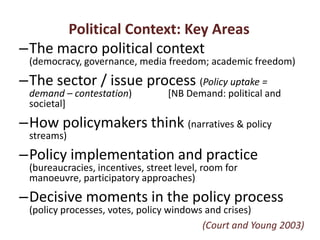 Contributing to evidence-based policy making | PPTX | Political Issues ...