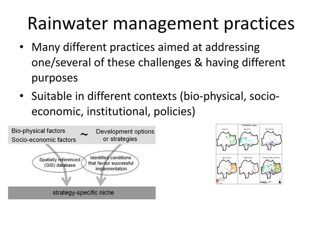 Rainwater management and system productivity | PPT