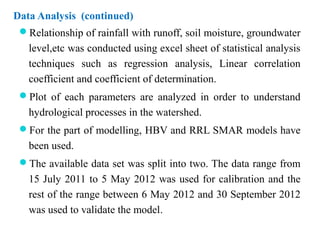 Understanding runoff generation processes and rainfall runoff modeling ...