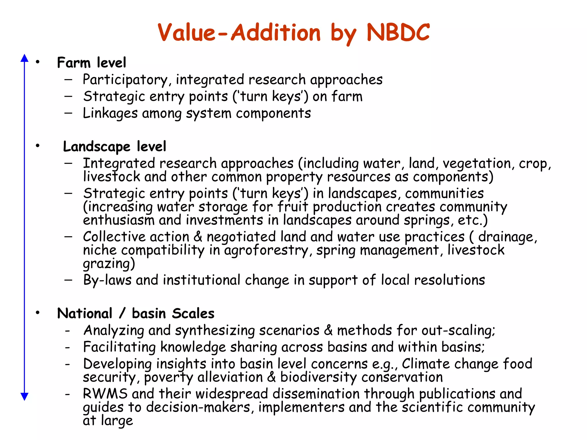 Nile Basin Development Challenge: Rainwater management systems | PPT | Agriculture | Industries