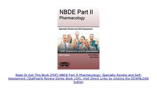 [PDF] NBDE Part II Pharmacology: Specialty Review and Self-Assessment ...