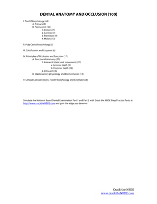 NBDE Part 1 Preparation Breakdown and NBDE Practice Tests and Questions ...