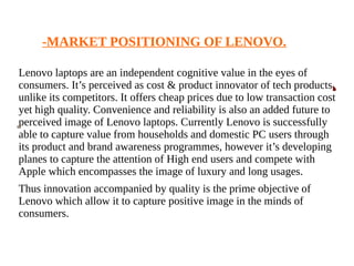 LENOVO COMPANY BRAND. | PDF