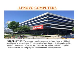 LENOVO COMPANY BRAND. | PDF