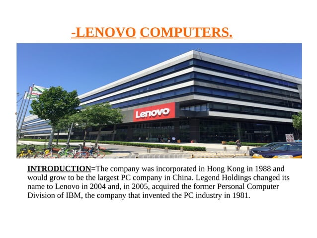LENOVO COMPANY BRAND. | PDF