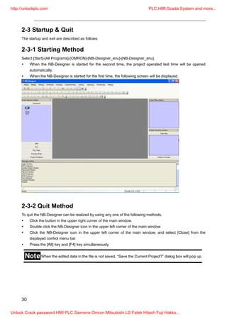 NB Designer Manual Operation [unlockplc.com] | PDF