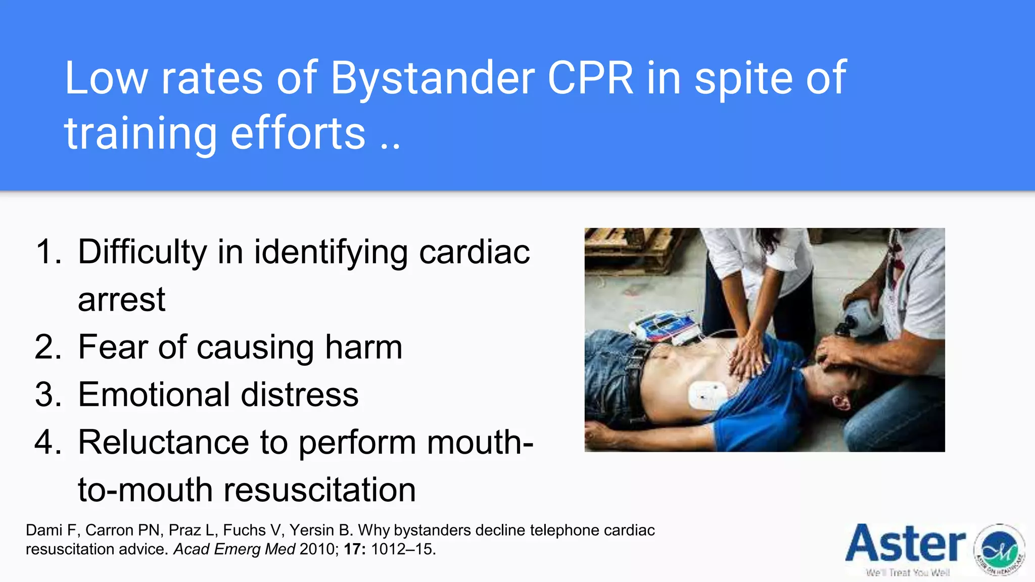 Out of hospital cardiac arrest (ohca): where we are.. ?? | PPTX