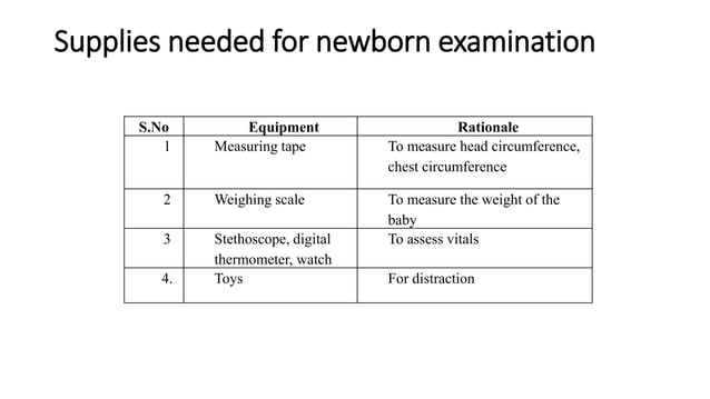 Newborn Examination | PDF