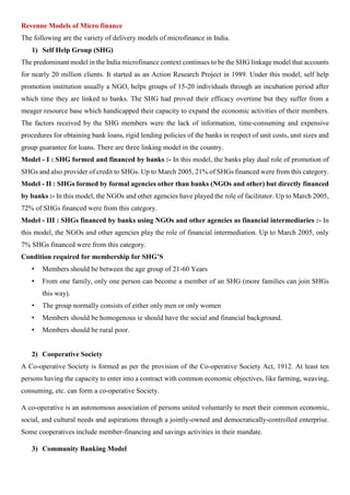 Non-Banking Financial Companies & MICROFINANCE Unite Wise | PDF