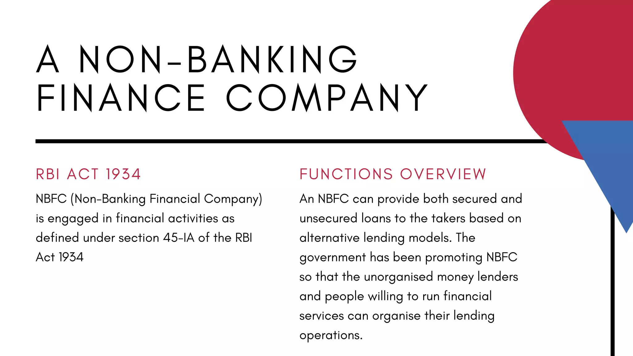 NBFC - Everything About Non-Banking Finance Company | PPT