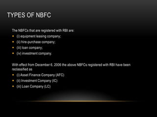 Nbfc in india | PPTX