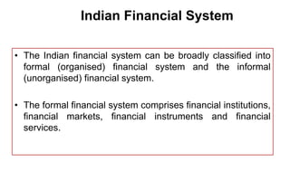 FINANCIAL SYSTEM- FORMAL AND INFORMAL - AND INTRODUCTION TO NBFC | PPTX