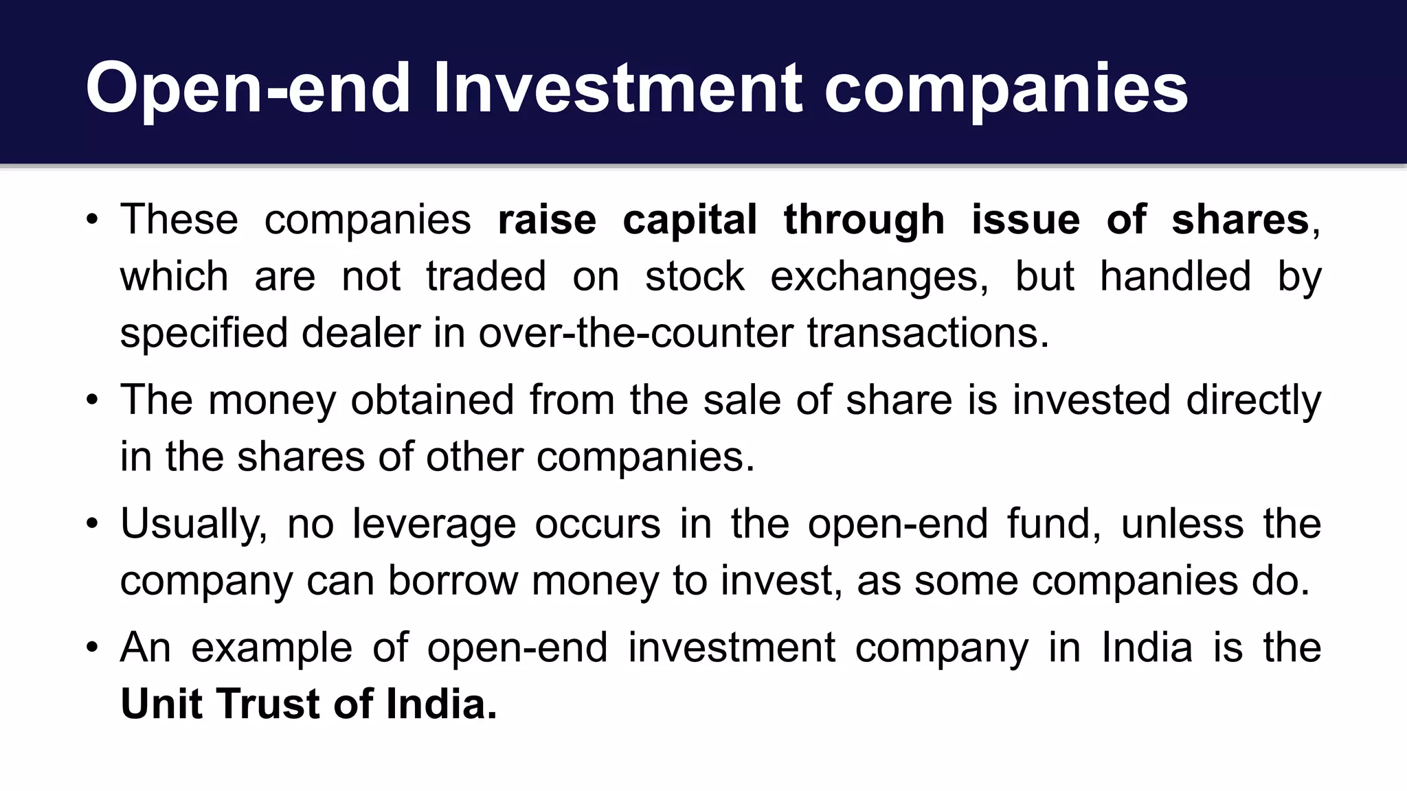 History of Non-Banking Financial Companies Classification of Non ...