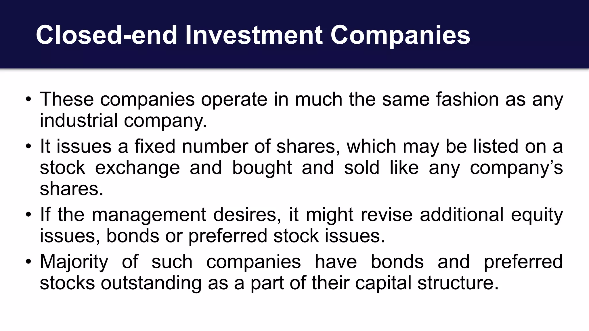 History of Non-Banking Financial Companies Classification of Non ...