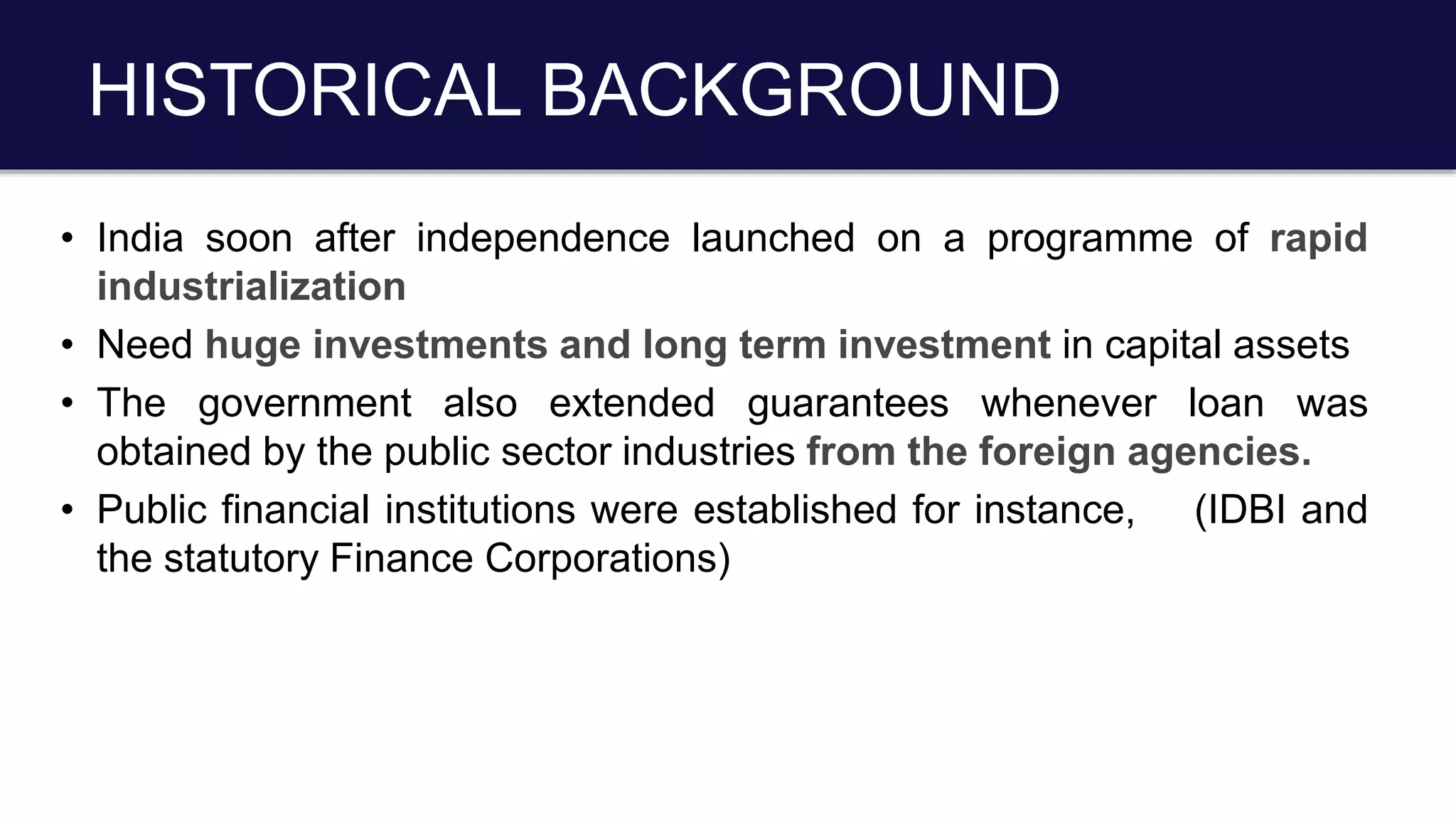 History of Non-Banking Financial Companies Classification of Non ...