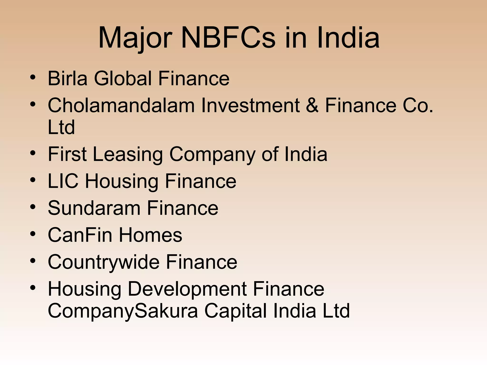 Nbfc ppt | PPT