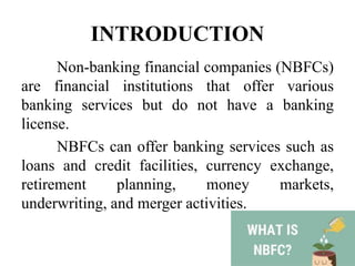 SERVICES OFFERED BY NBFC | PPTX