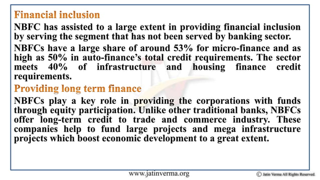 Non-Banking Financial Corporation (NBFC) | PPTX | Business Banking & Finance | Business