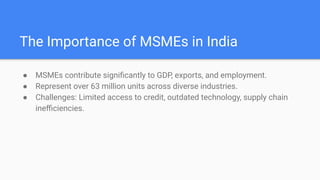 NBFCs_ Facilitating The Growth of Indian MSMEs | PPT