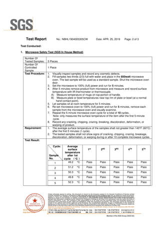 Certificados SGS EU | PDF