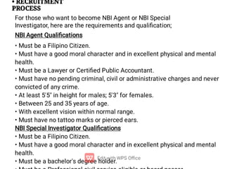 National Bureau of Investigation ORganizational Structurea | PDF