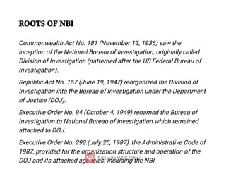 National Bureau of Investigation ORganizational Structurea | PDF