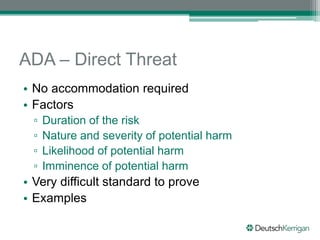ADA and FMLA | PPTX