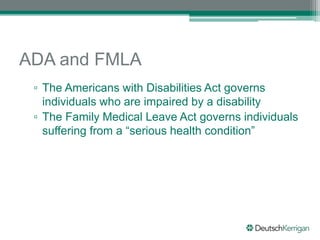 ADA and FMLA | PPTX