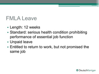 ADA and FMLA | PPTX