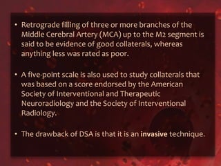 Collateral Blood Flow Dynamics in Stroke | PPT
