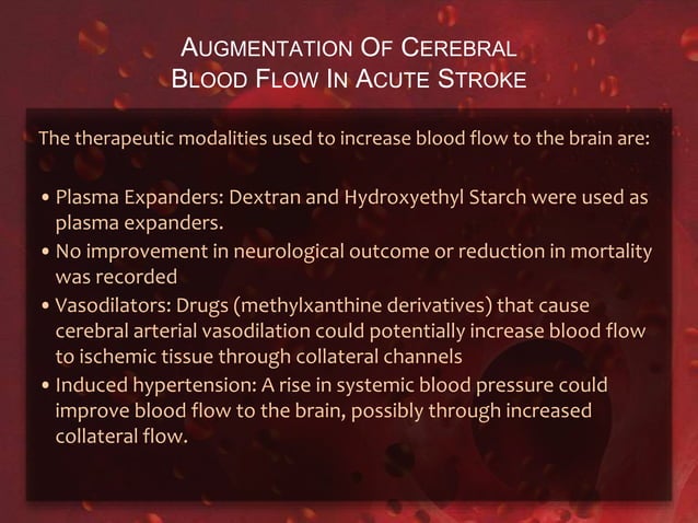 Collateral Blood Flow Dynamics in Stroke | PPT
