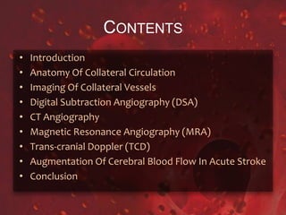 Collateral Blood Flow Dynamics in Stroke | PPT