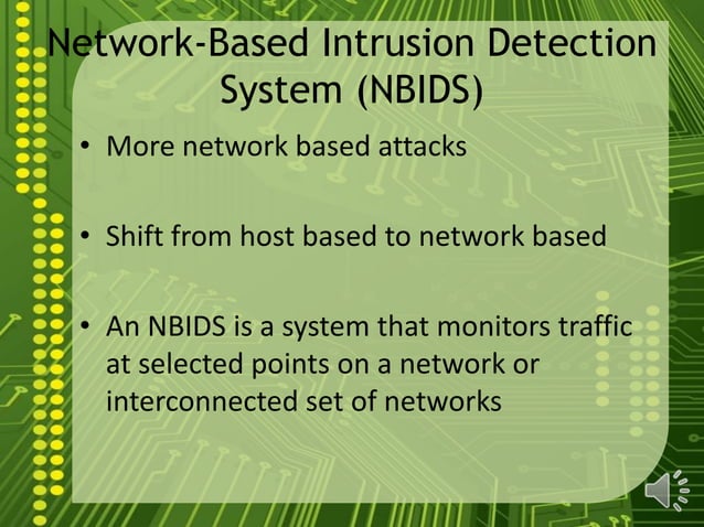 Network-Based Intrusion Detection System | PPT | Information and Network Security | Computing
