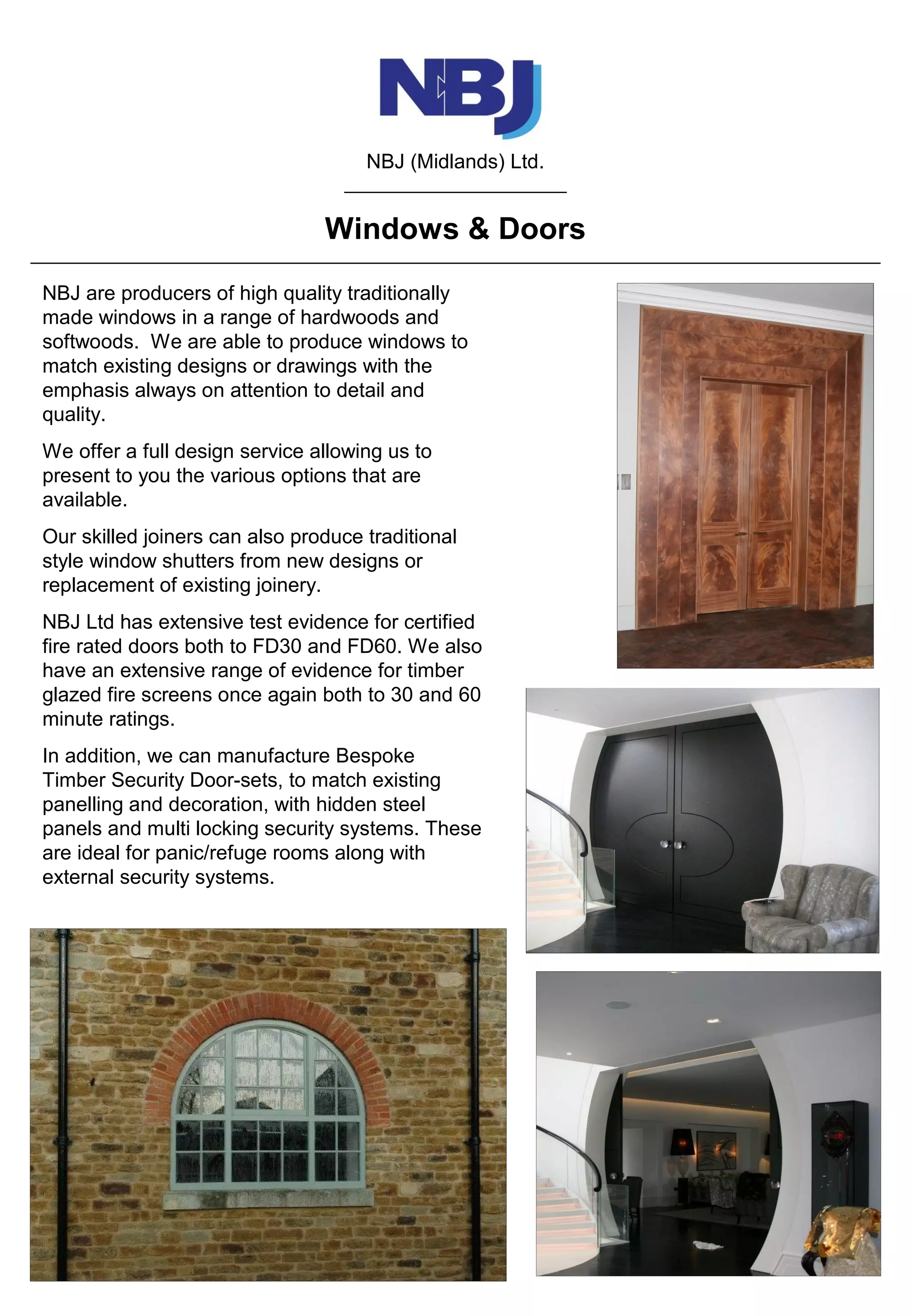 NBJ Midlands Ltd - Brochure | PDF