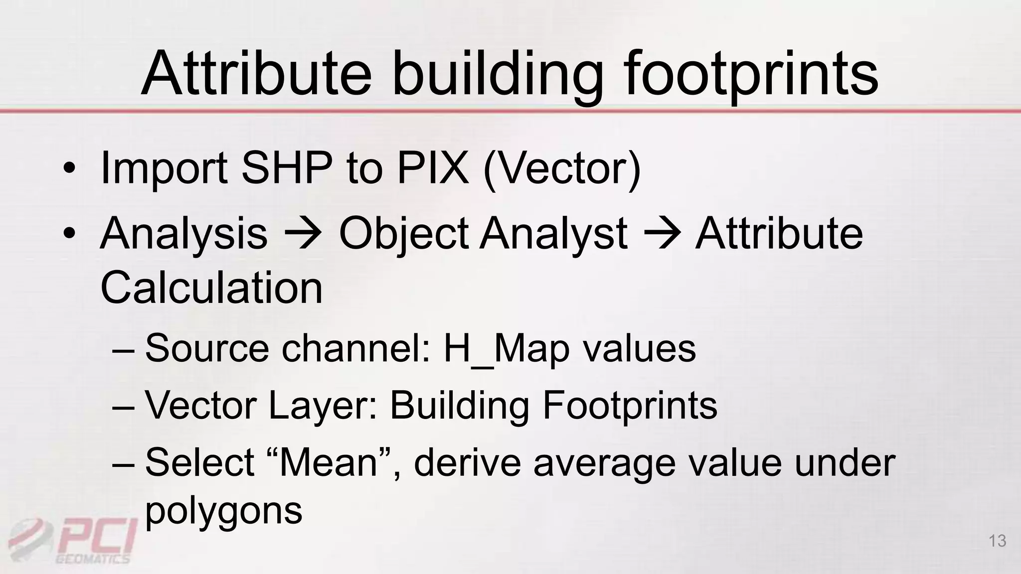 Geonb Lidar And Building Footprints Pptx Technology And Computing