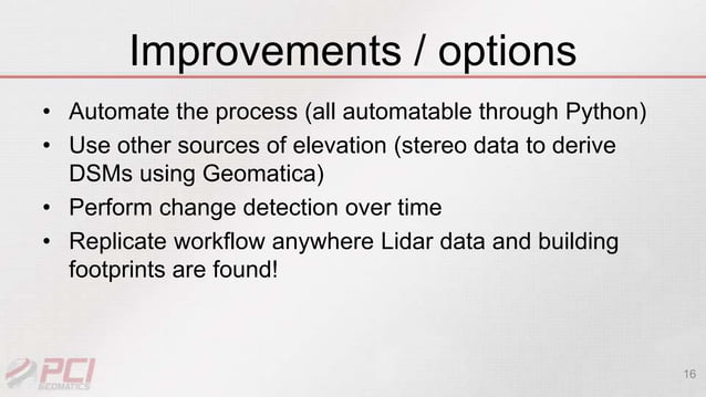 GeoNB Lidar and Building Footprints | PPT