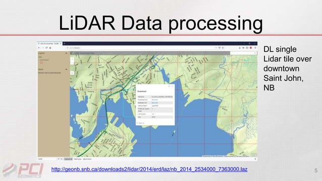 GeoNB Lidar and Building Footprints | PPT