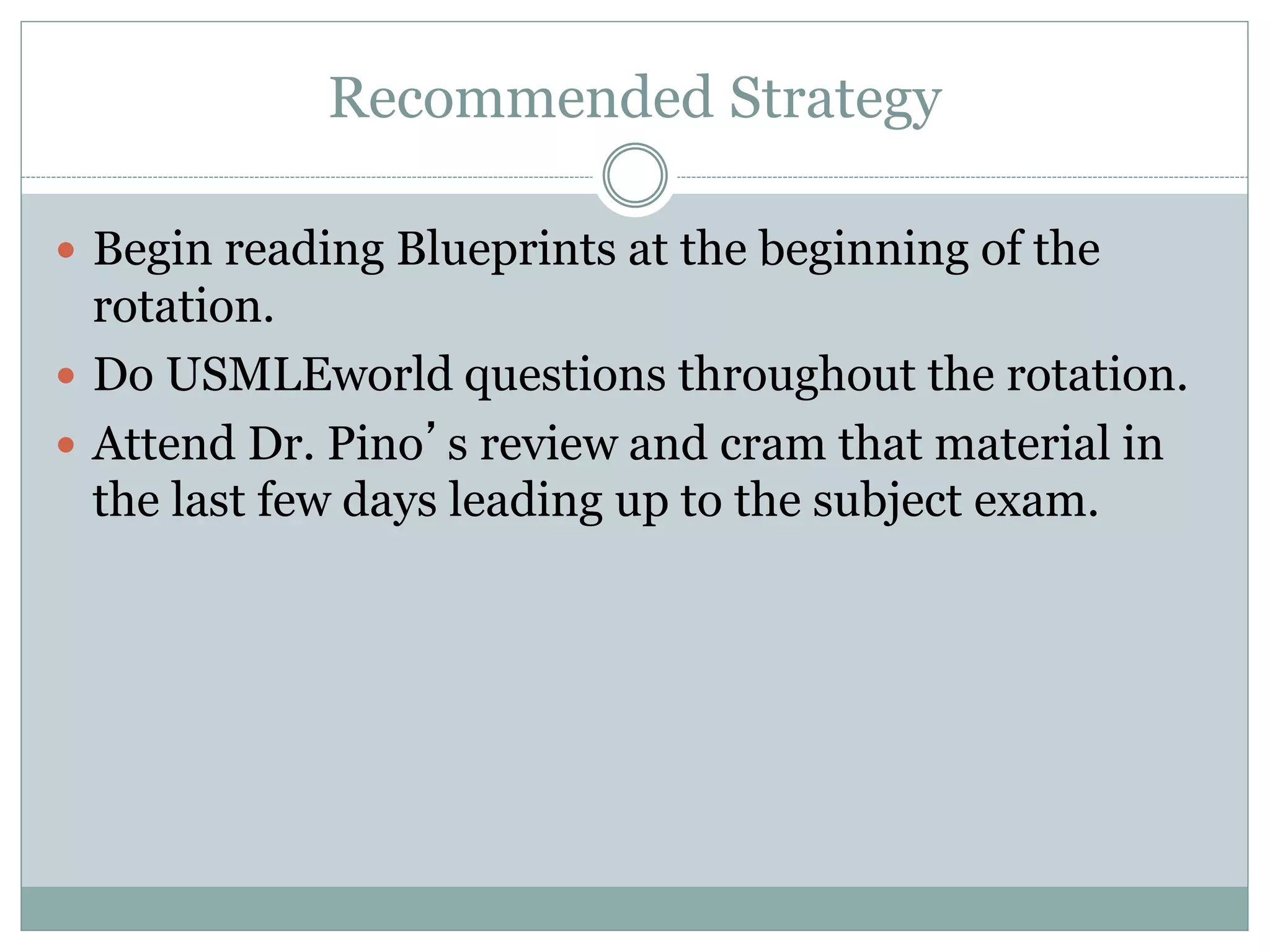 NBME Clinical Shelf Strategies.ppt